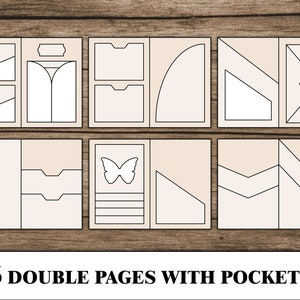 Junk Journal Templates Pockets Folio Template, Envelope Template, Tags ...