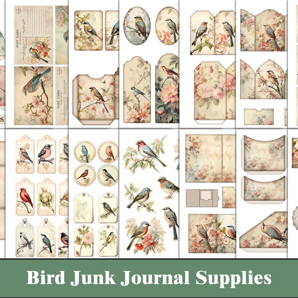 Bird Scrapbook - Etsy