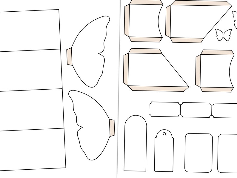Junk Journal Folio Templates Butterfly Junk Journal Pockets Template ...