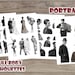 Cutouts of People, 40 Collage Sheets, 400+ Fussy Cut People, Vintage ...