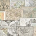 Old Maps of the World, Ephemera Pack, Printable Vintage Map Ephemera ...