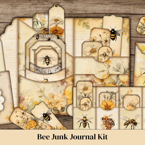 Bee Junk Journal - Etsy