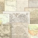 Old Maps of the World, Ephemera Pack, Printable Vintage Map Ephemera ...