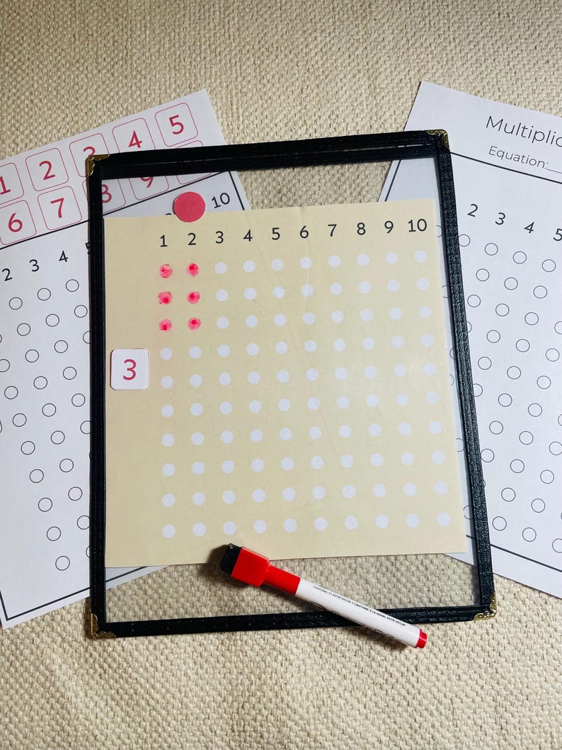 Multiplication Board, Montessori, Math, Homeschool - Etsy