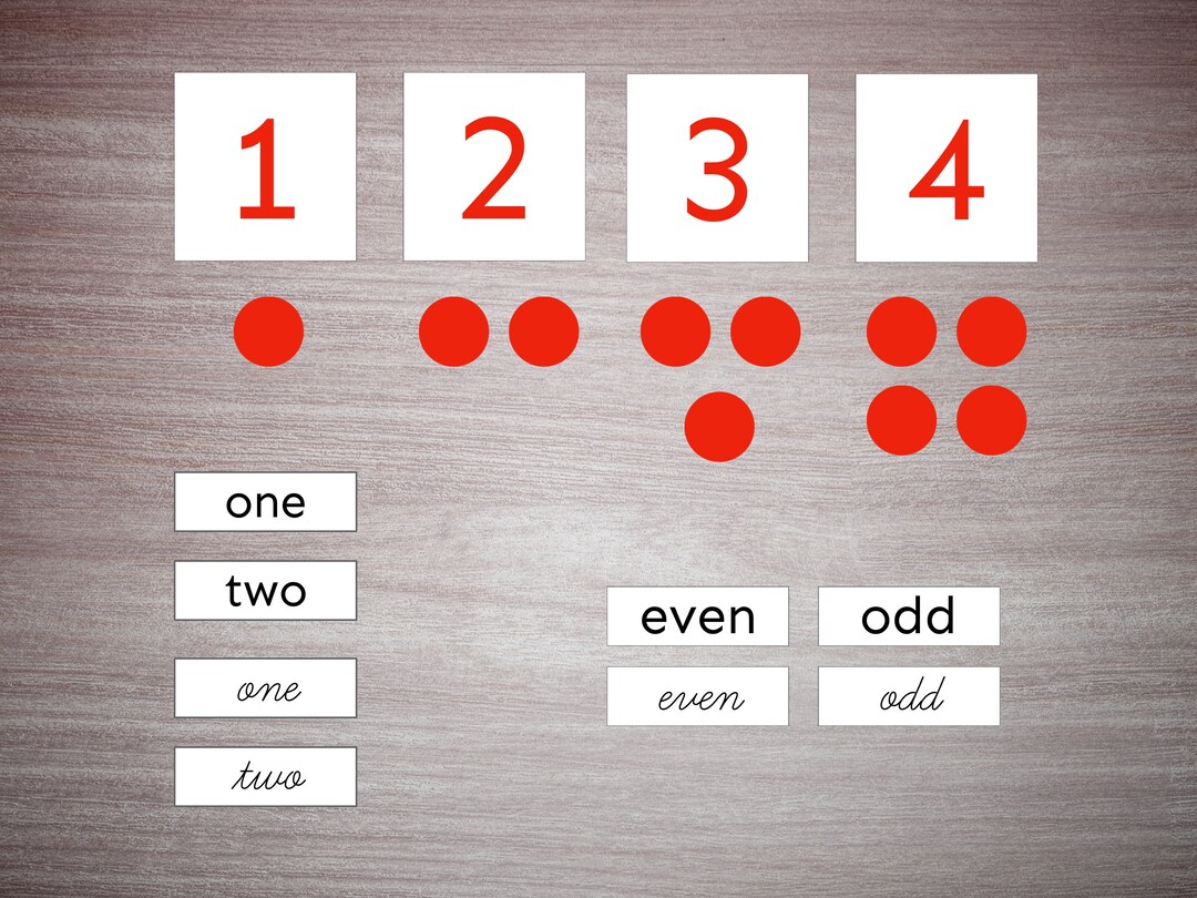 Number Cards and Counters. Montessori, Math, Homeschool - Etsy