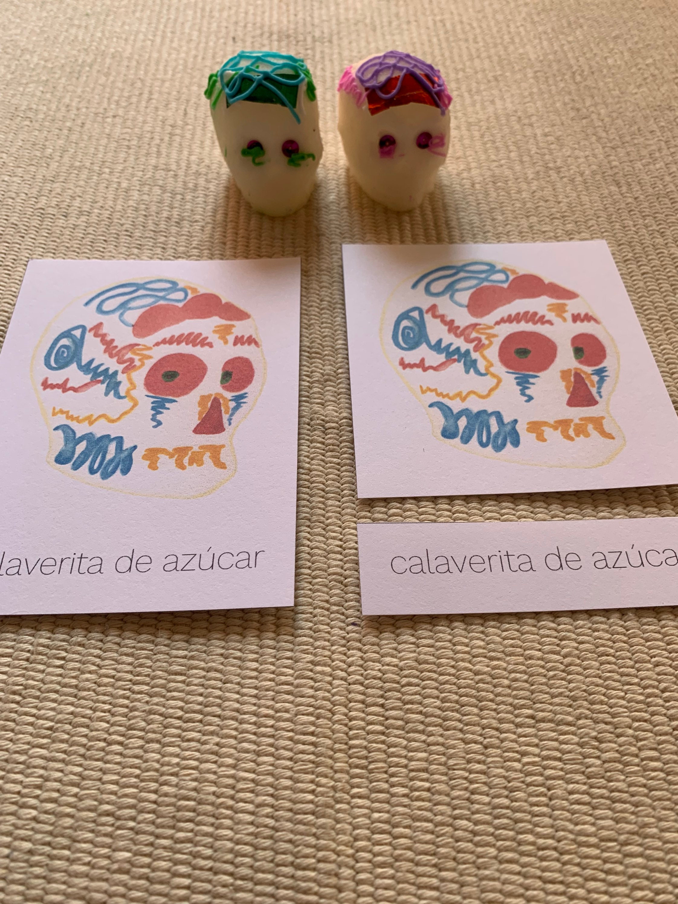 Spanish Day of the Dead , 3 Part Cards,montessori, Cartas De 3 Partes ...