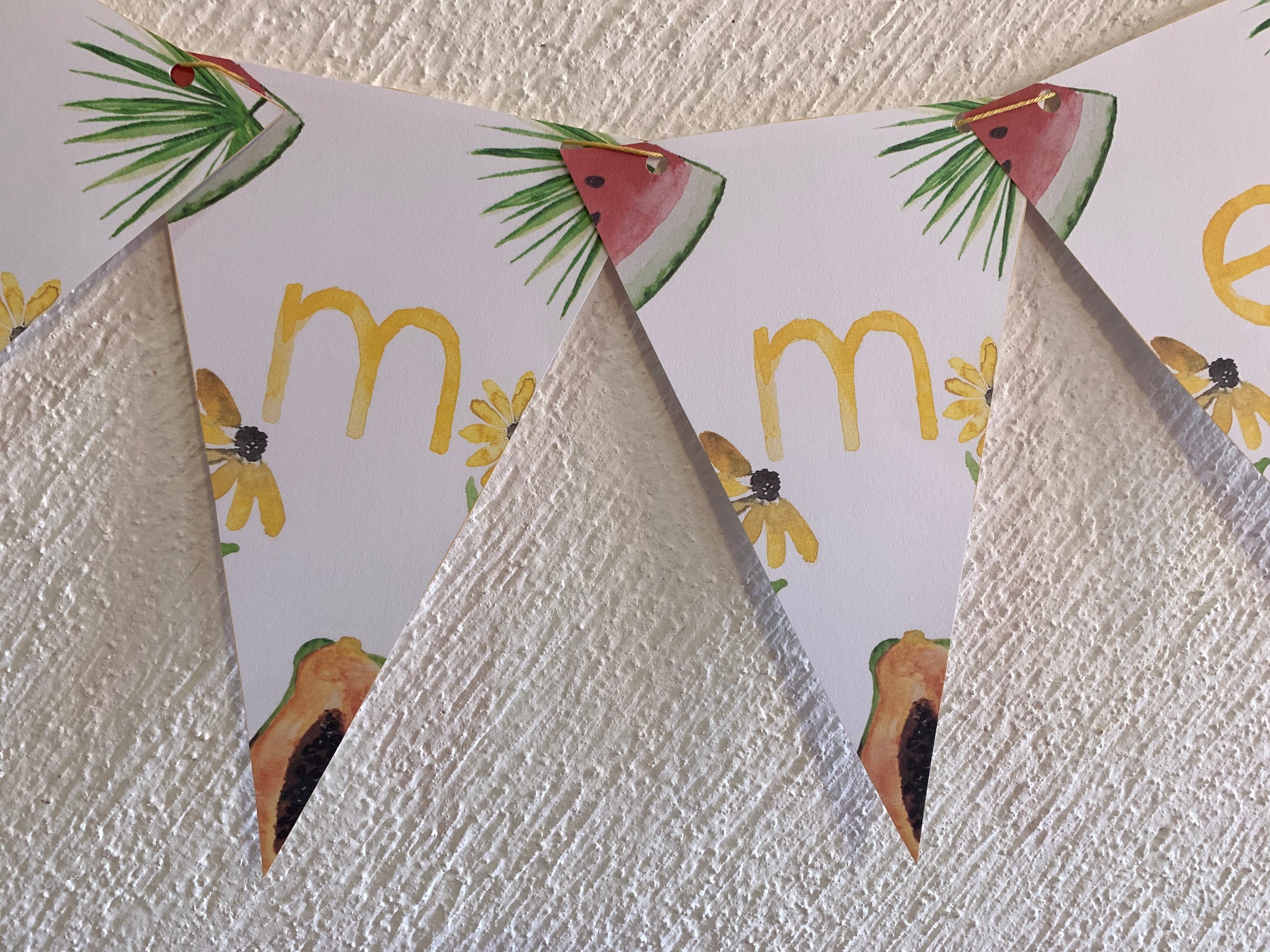 Summer Bunting, Printable - Etsy