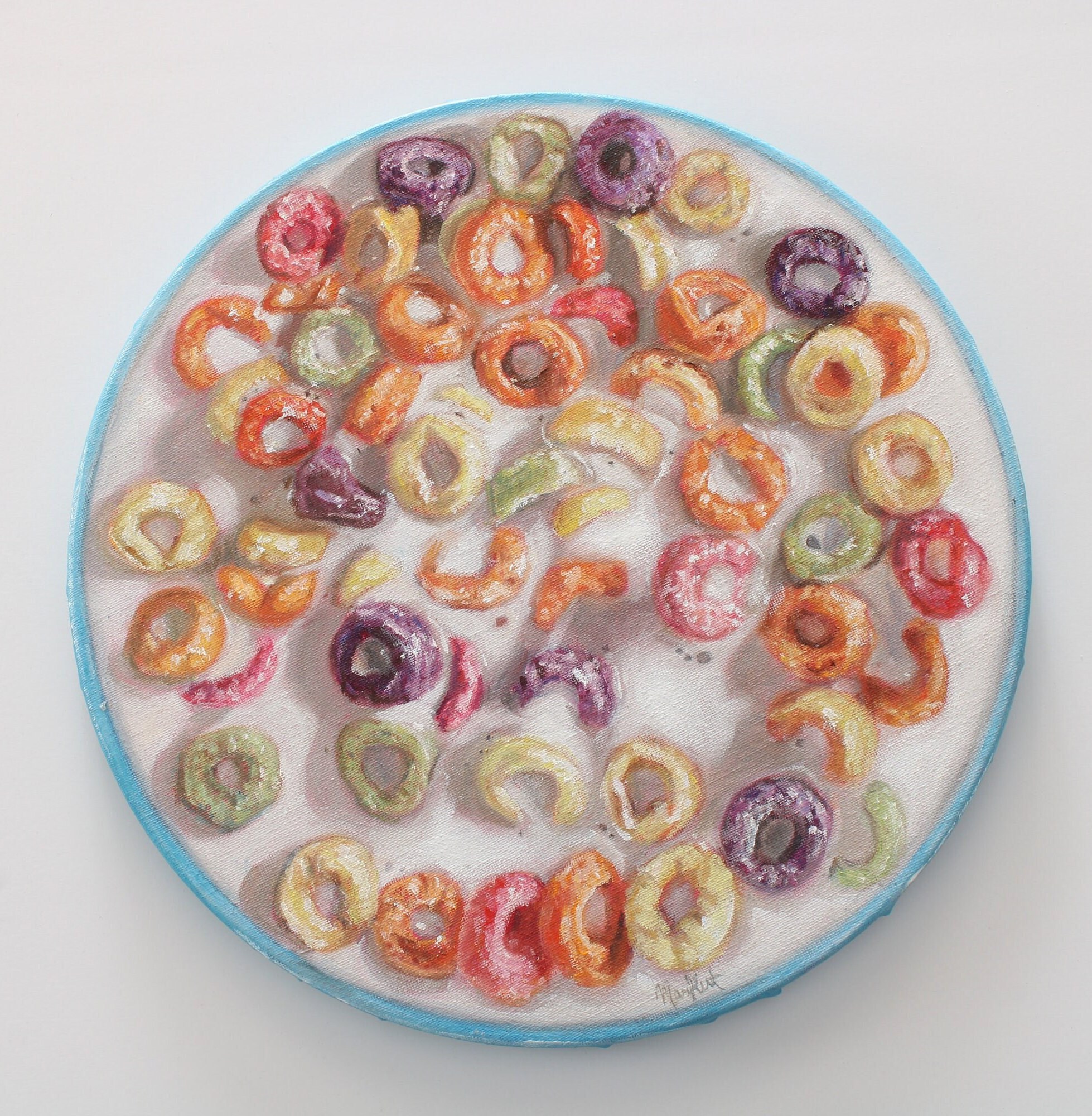Fruit Loops Original Oil Painting. Wall Art, Kitchen Art, Food Painting ...