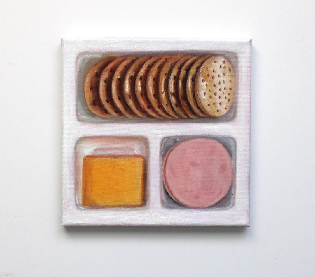 Lunchable Oil Painting. Original Artwork, Fake Food Art, Food Decor ...