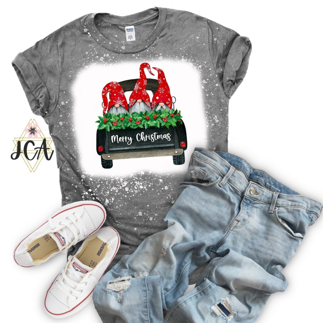 Women's Bleached Christmas Shirt Women's Christmas - Etsy