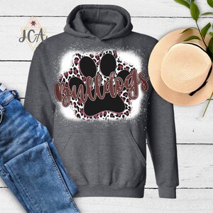 Bulldogs Shirt, Bulldogs School Spirit Shirt, Bleached Bulldogs Shirt ...