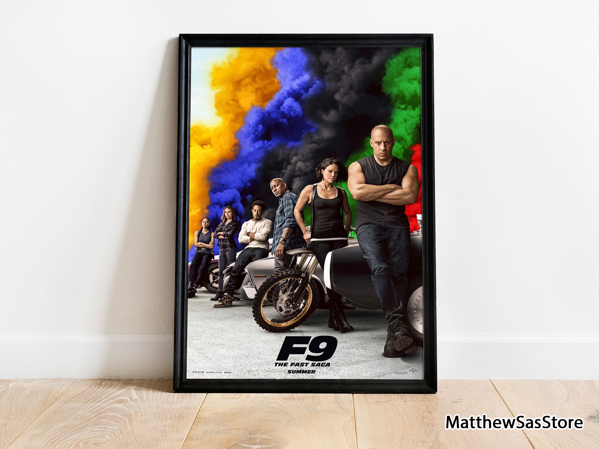 Fast And Furious 9 Poster Fast And Furious 9 Movie Poster Etsy
