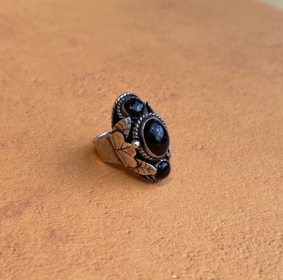 Vintage Taxco Poison adjustable ring - Gem