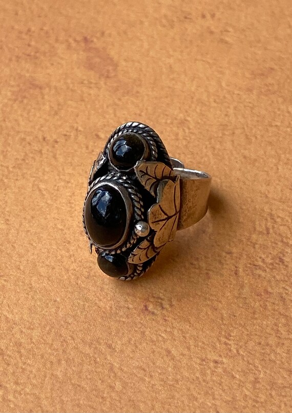 Vintage Taxco Poison adjustable ring - Gem