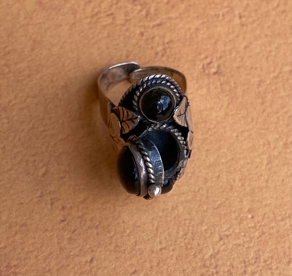 Vintage Taxco Poison adjustable ring - Gem