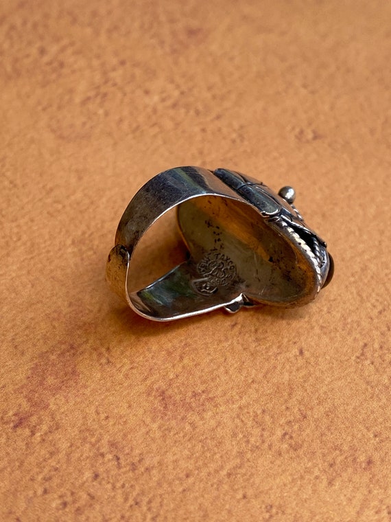 Vintage Taxco Poison adjustable ring - Gem