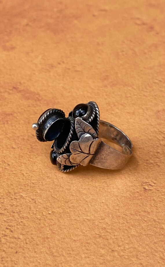 Vintage Taxco Poison adjustable ring - Gem