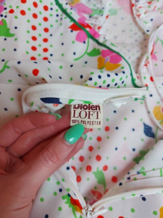 Vintage 70s does 50s Diolen Loft Mini Dress - Gem