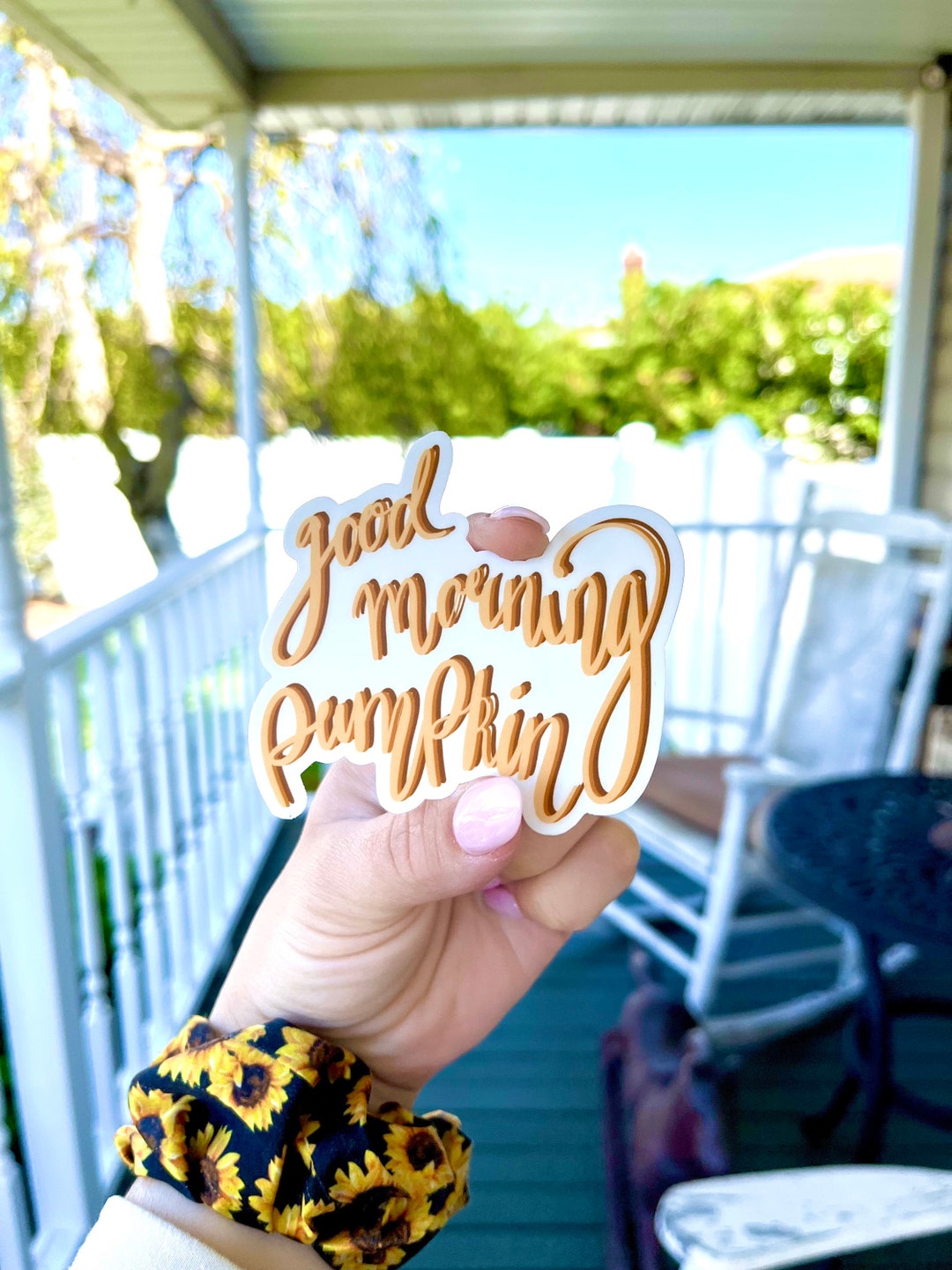 Good Morning Pumpkin Sticker - Etsy
