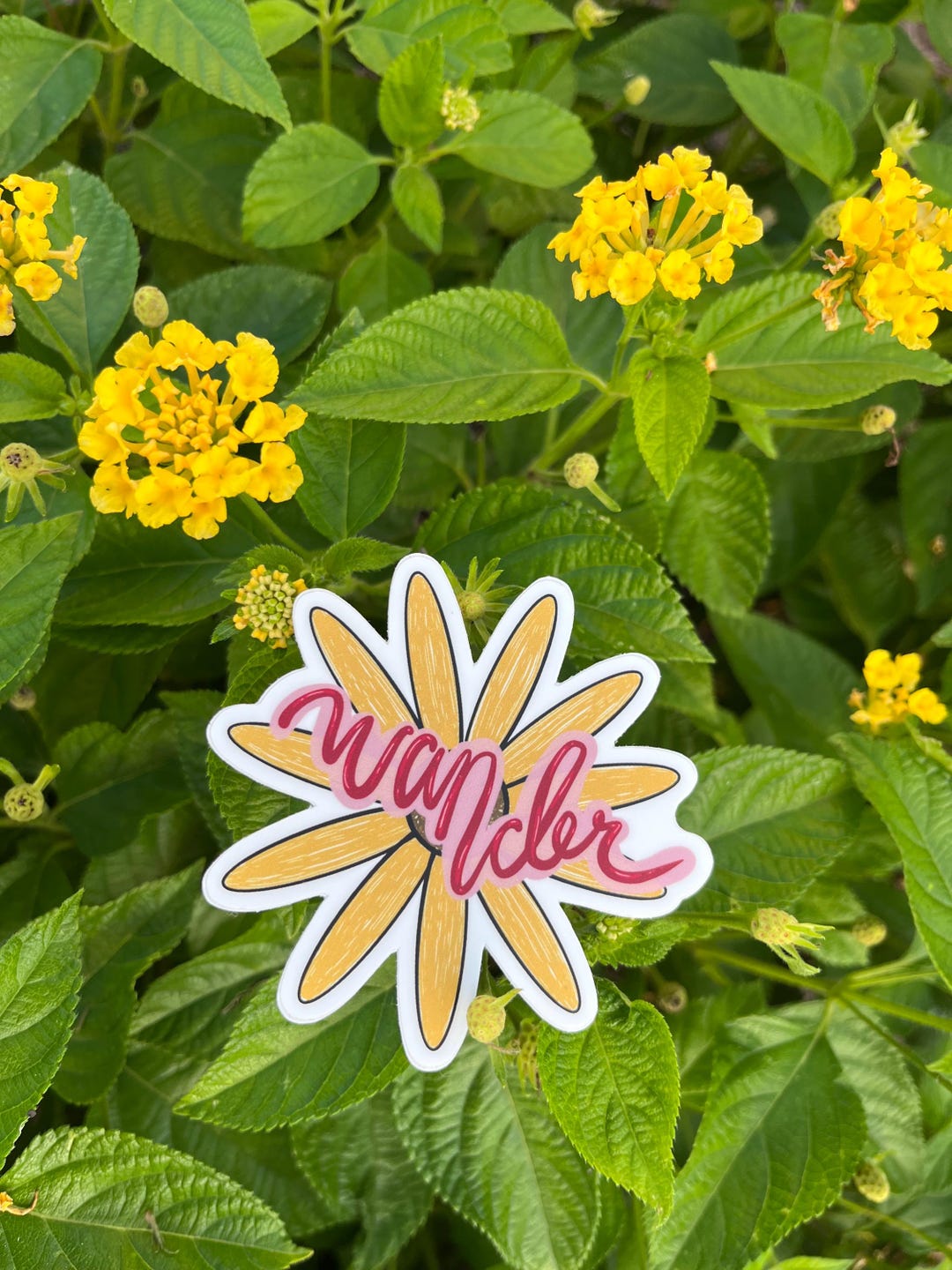 Wander Flower Sticker - Etsy