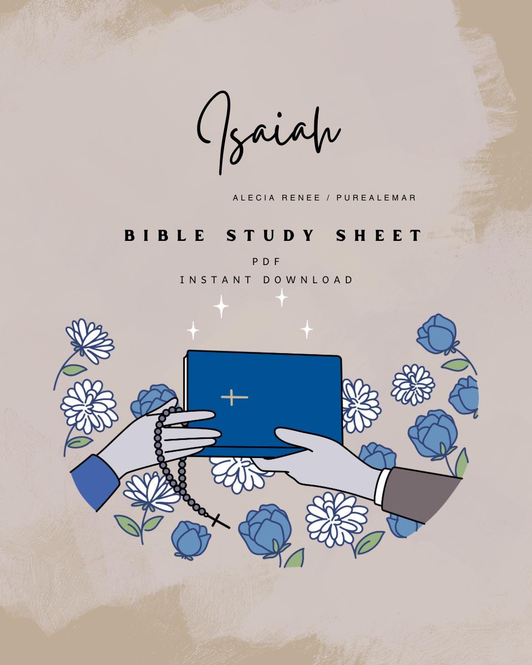 Isaiah Bible Study Worksheet | Printable Scripture Reflection Pages ...