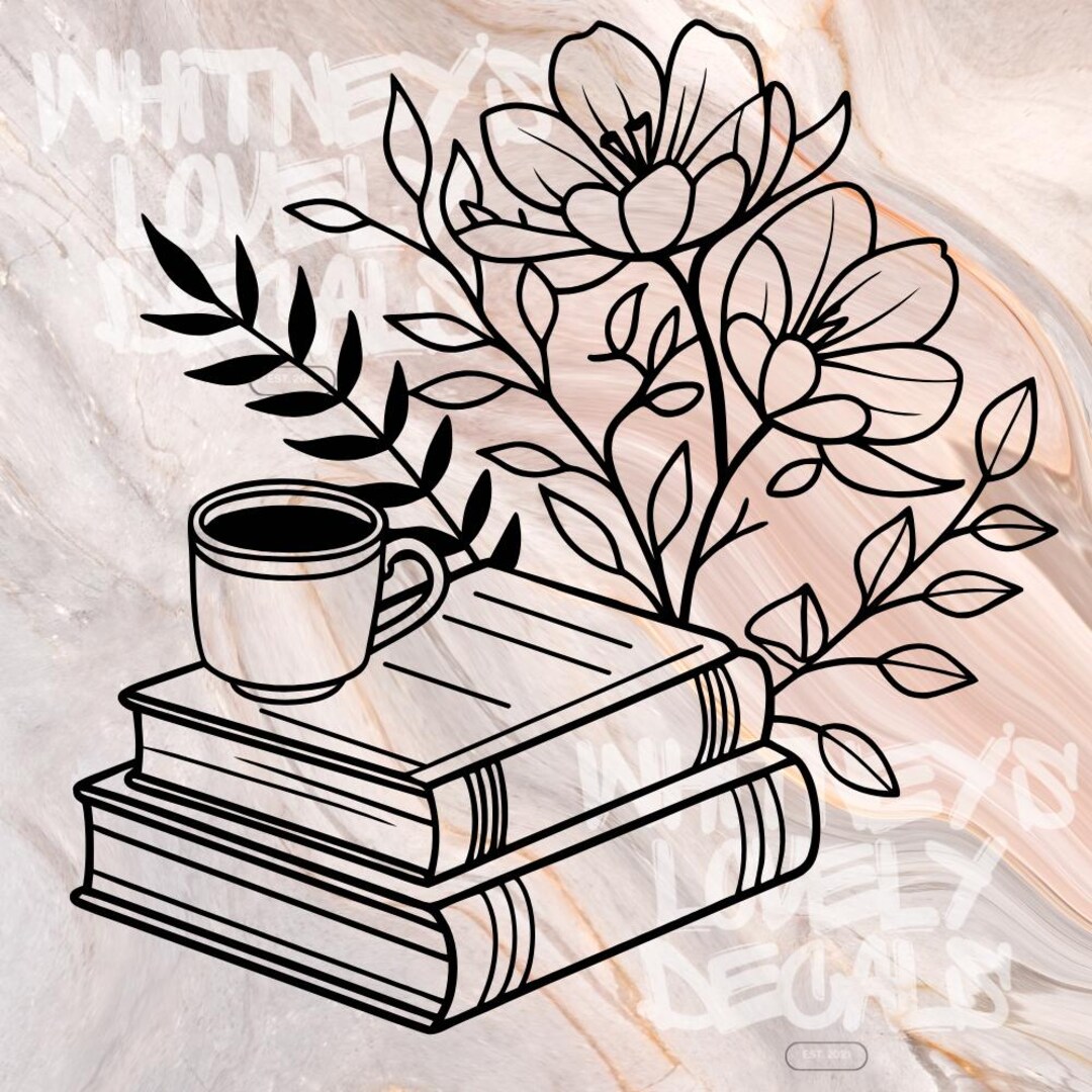 Book With Flowers - Etsy