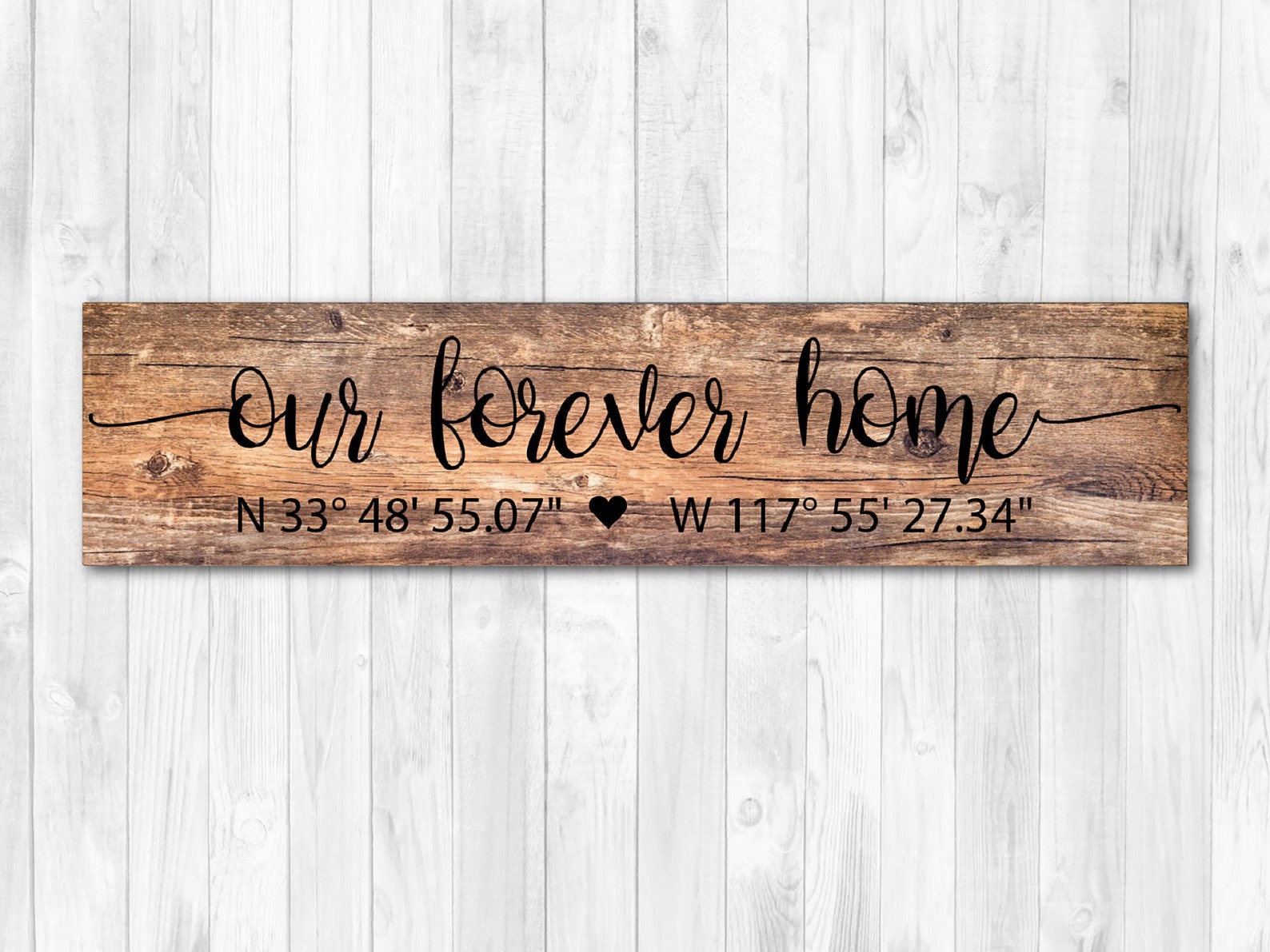 Our Forever Home Sign Custom Wood Sign Personalized Wood | Etsy