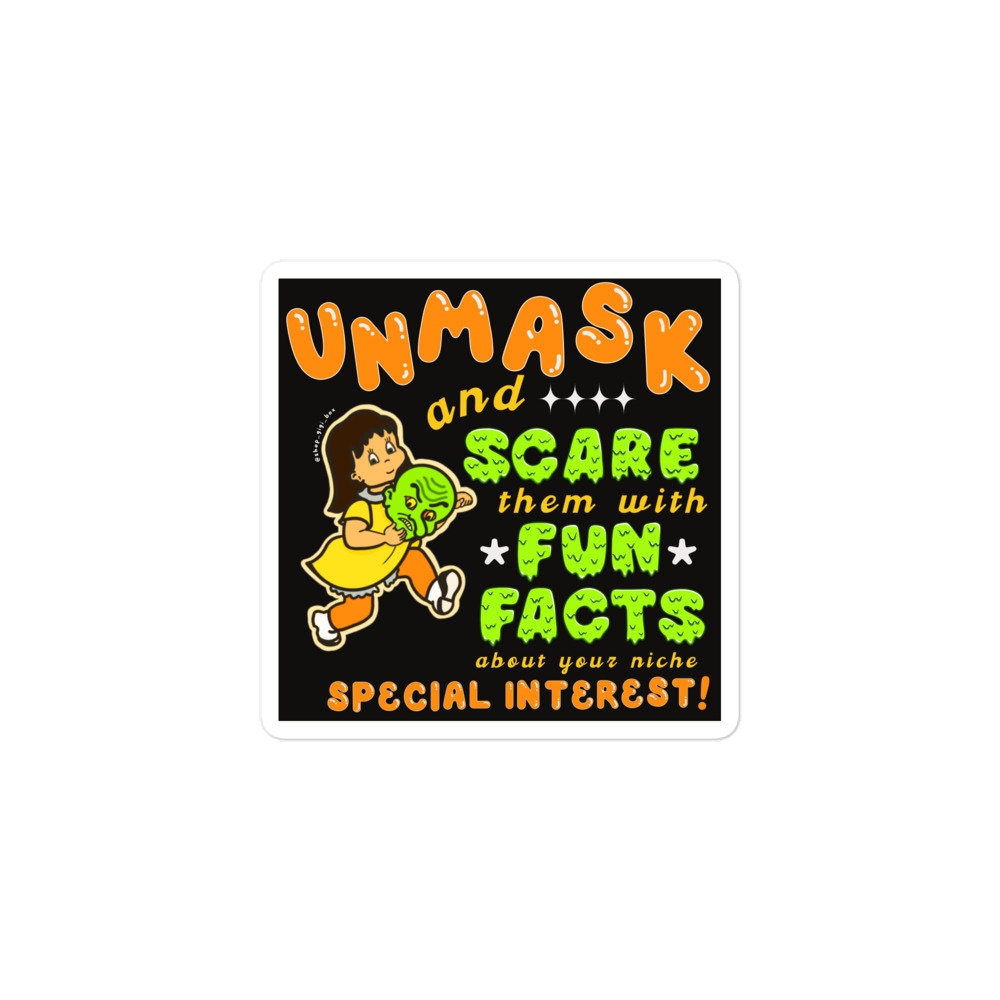 Unmask Adhd/autism Spooky Season Sticker - Etsy