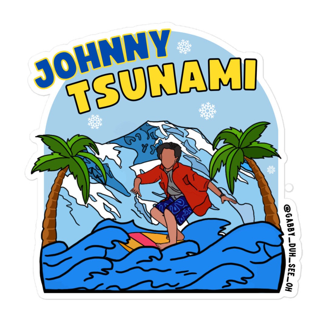 Johnny Tsunami Sticker - Etsy