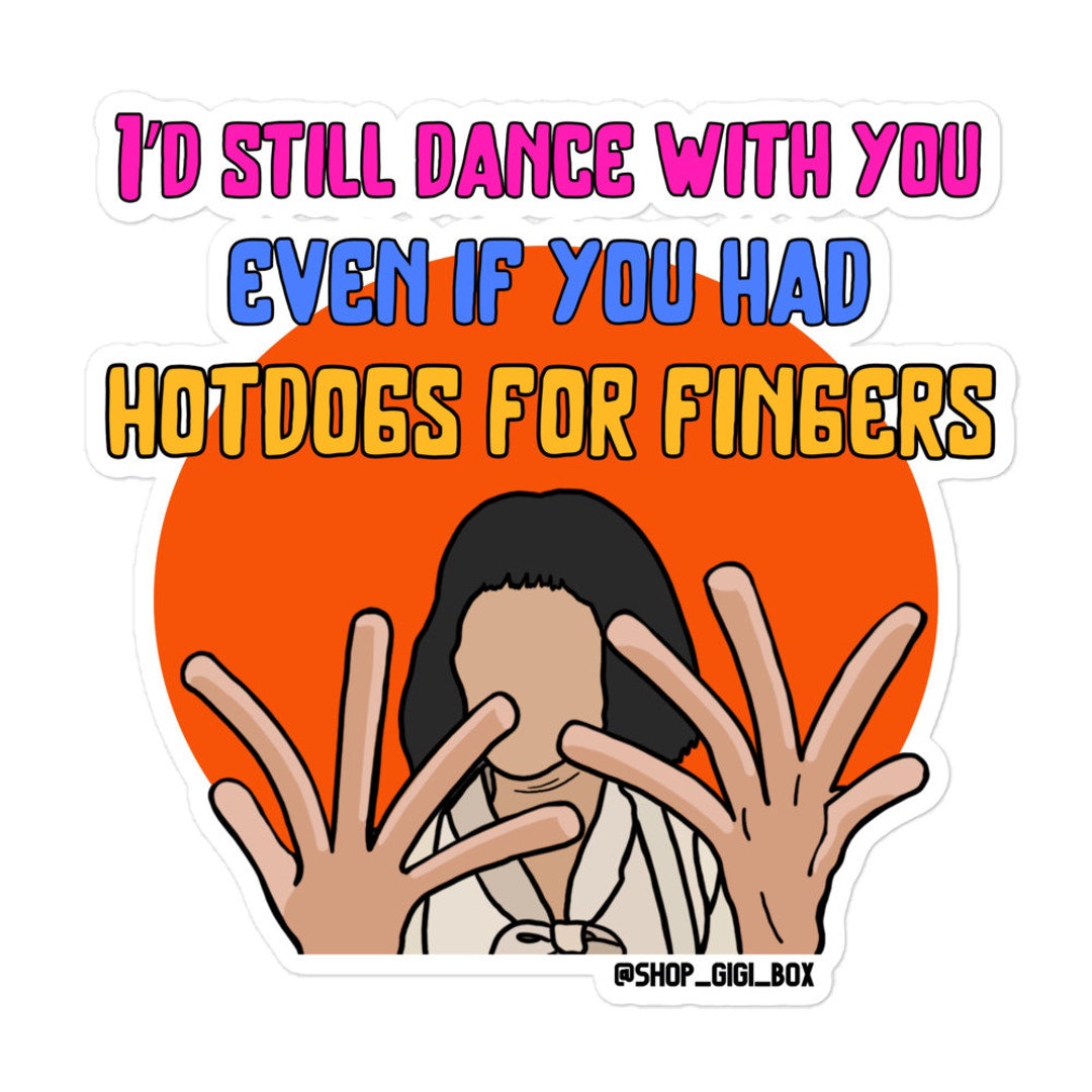 Everything Everywhere All at Once Hot Dog Fingers Sticker - Etsy