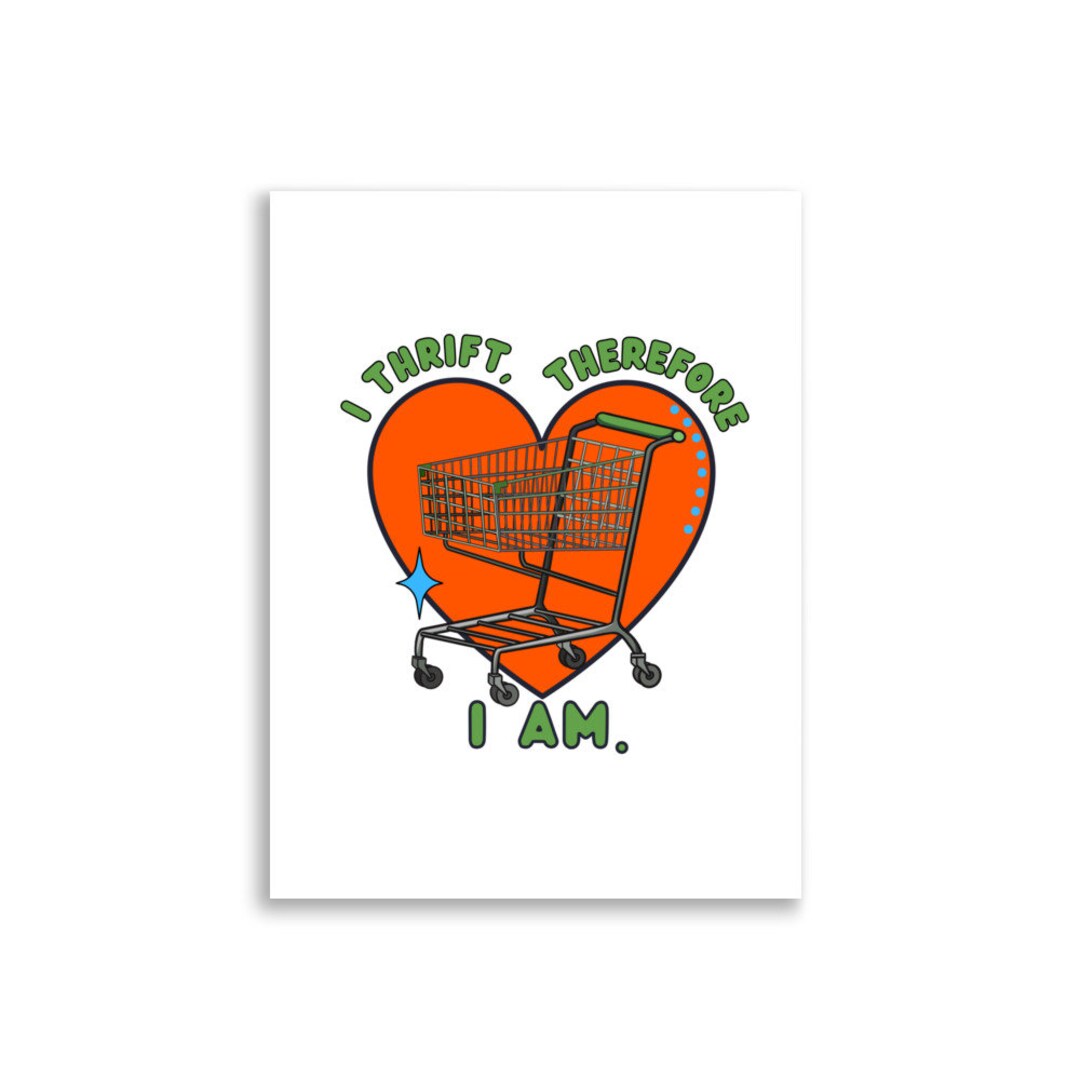 Thrifting Poster - Etsy