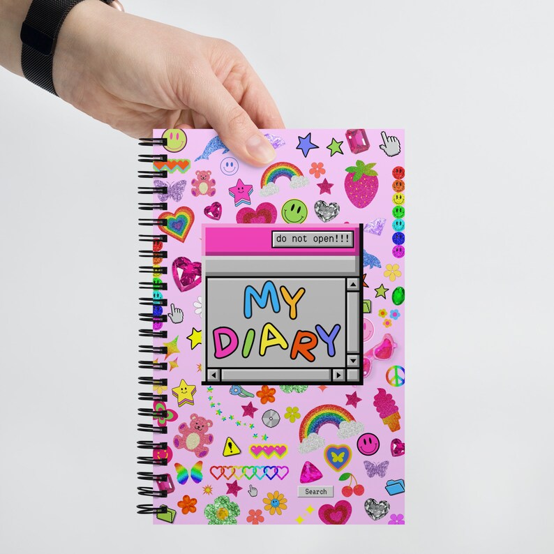 Y2K Lisa Frank-inspired Diary Journal - Etsy