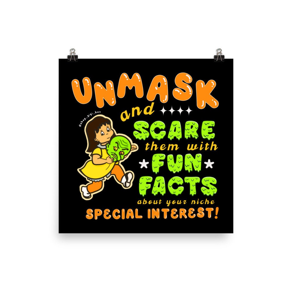 Hyperfixation Fun Facts Poster - Etsy