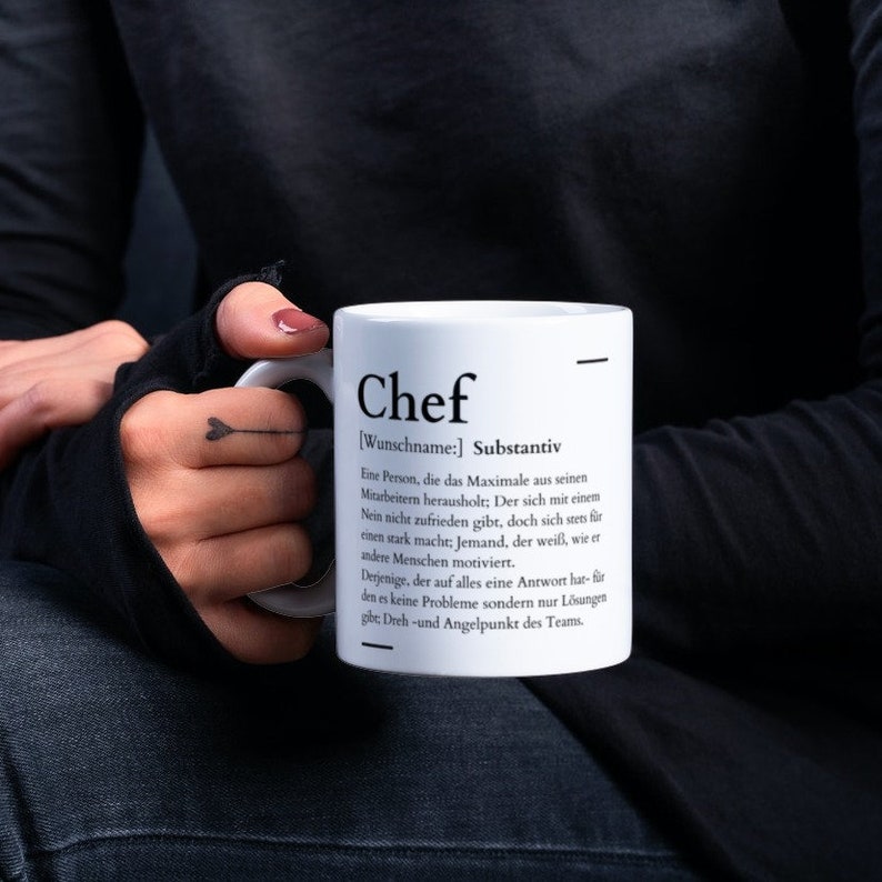 Tasse für den Chef Definition Synonym Geschenk - Etsy.de