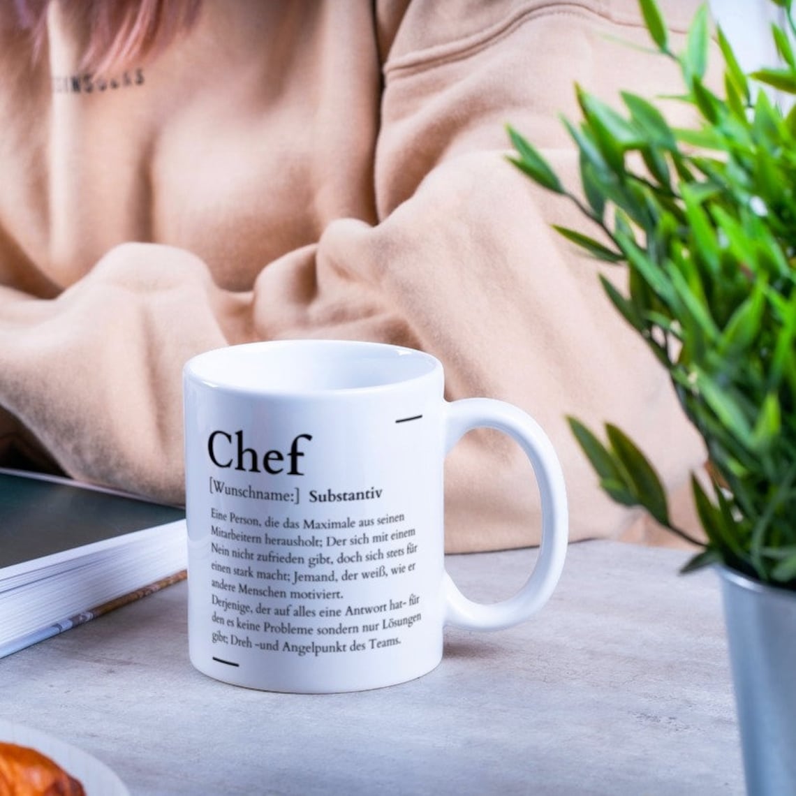 Tasse für den Chef Definition Synonym Geschenk - Etsy.de