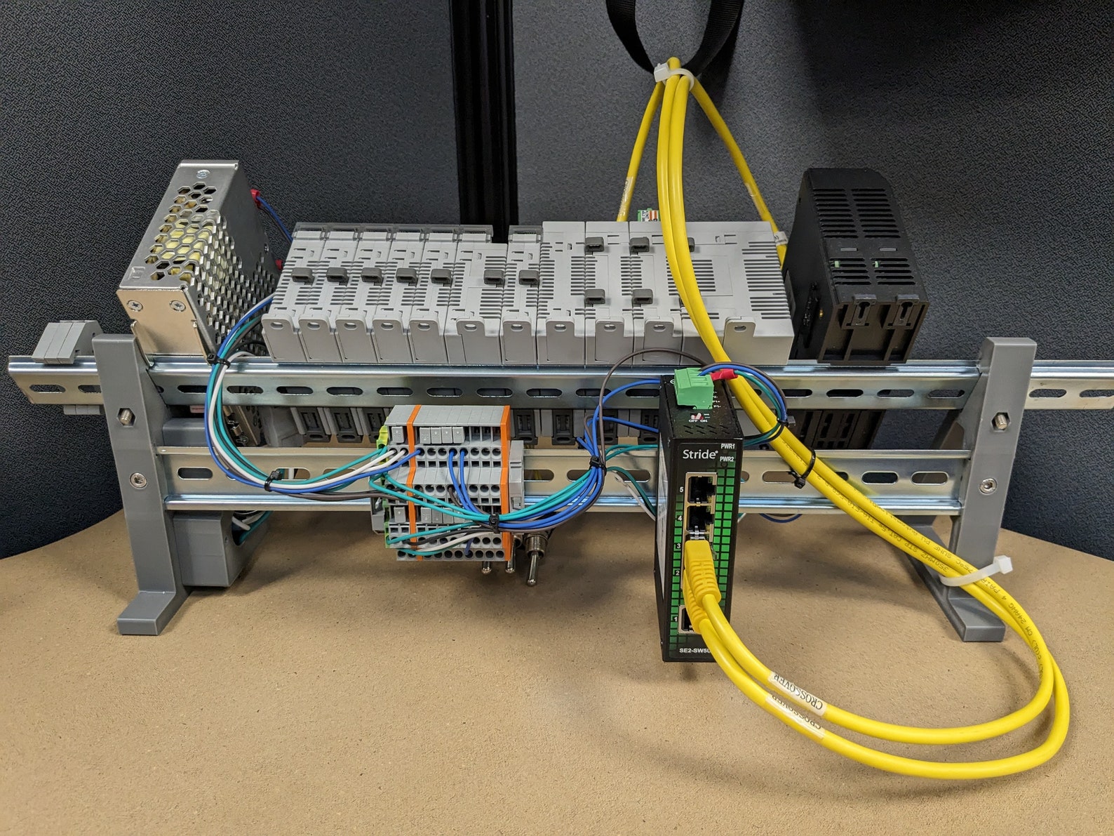 Desktop DIN Rail PLC Trainer / Test Stand for 35 7.5 Rail - Etsy