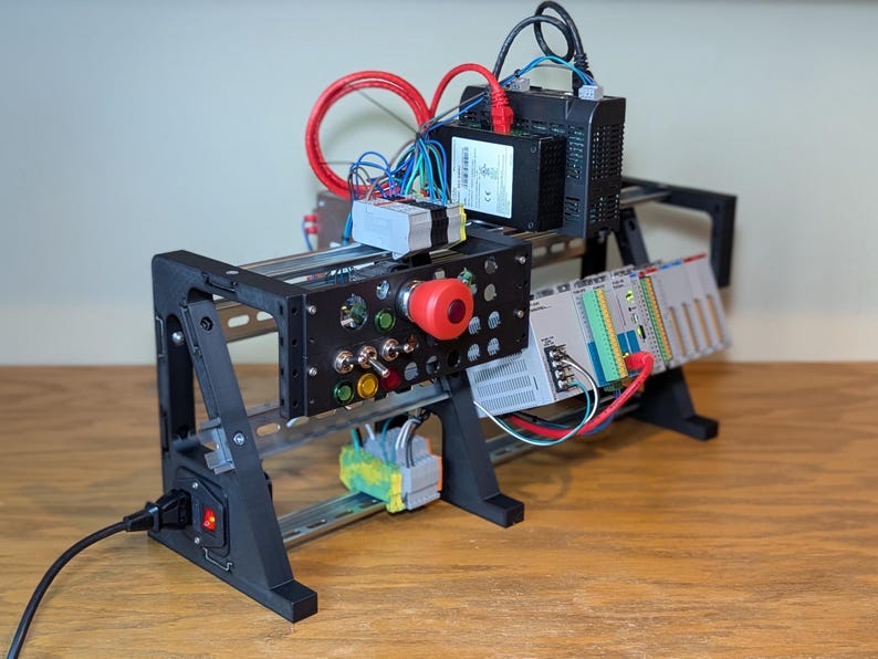 XL Desktop DIN Rail PLC Trainer / Test Stand With Operator Panels! - Etsy