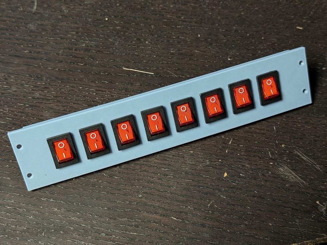 Switch Panel, 8x Illuminated Switches for PLC Stands - Etsy