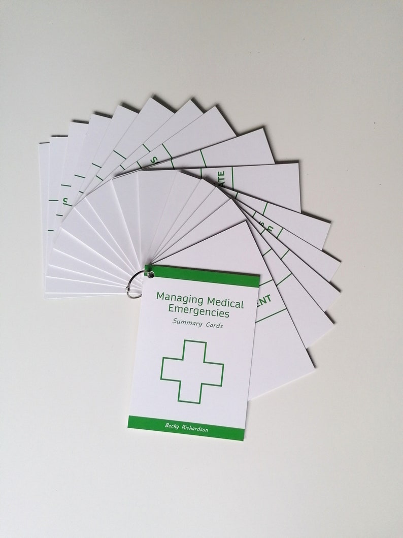 EMERGENCY MEDICINE FLASHCARDS - Etsy