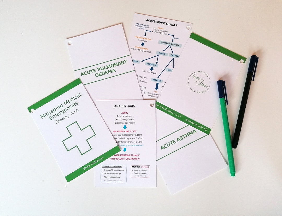 EMERGENCY MEDICINE FLASHCARDS - Etsy