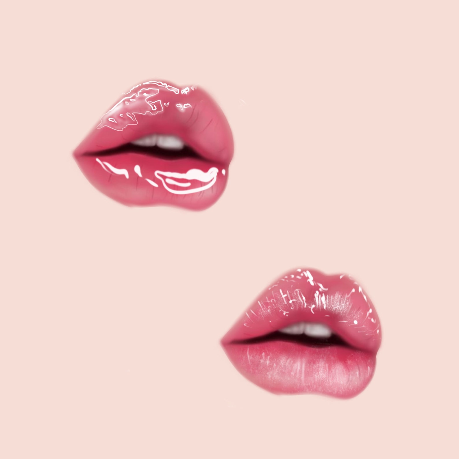Lip Brushes for Procreate,stamp Brushes for Procreate,glossy Lips - Etsy
