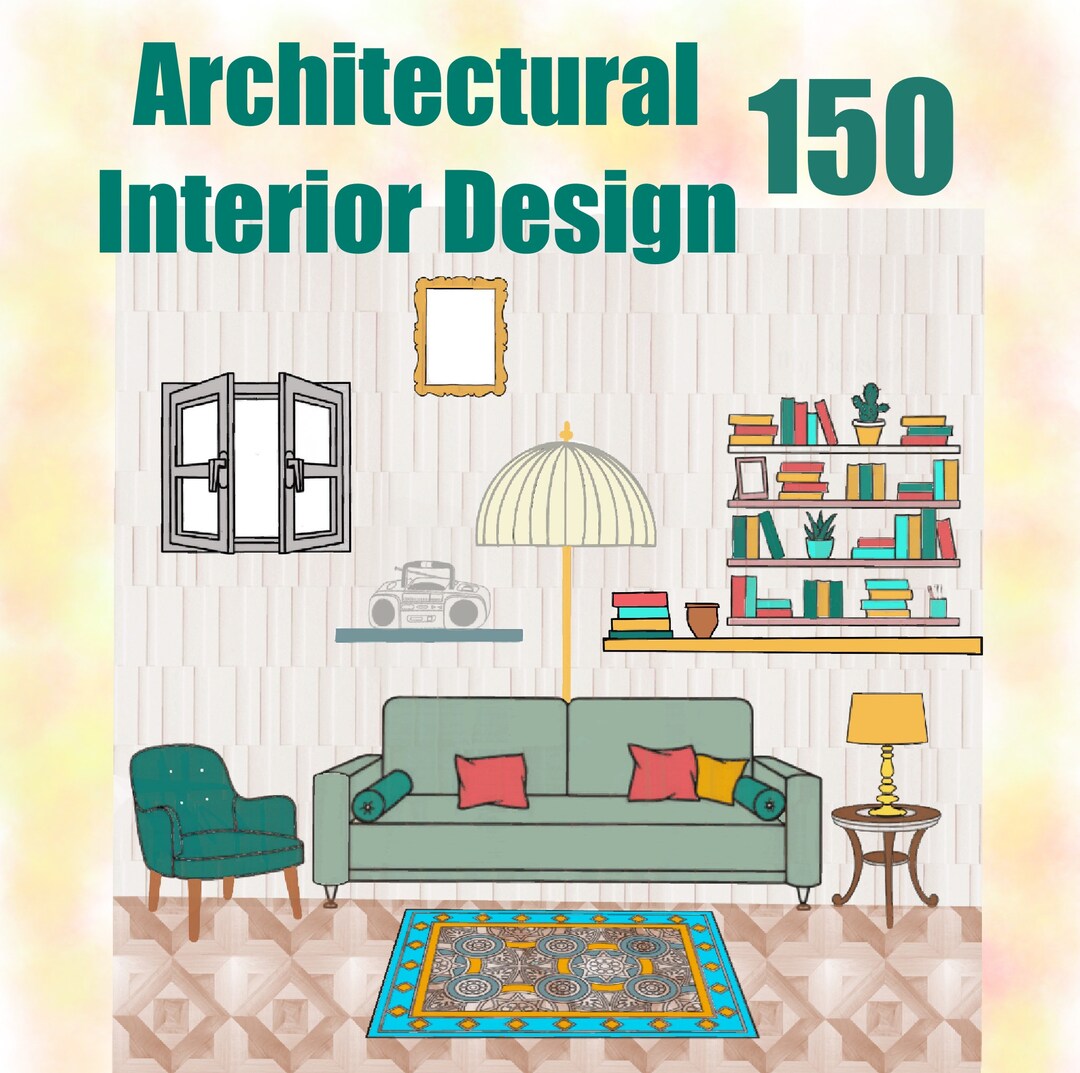 150 Architectural Interior Design Stencils for Procreate|procreate ...