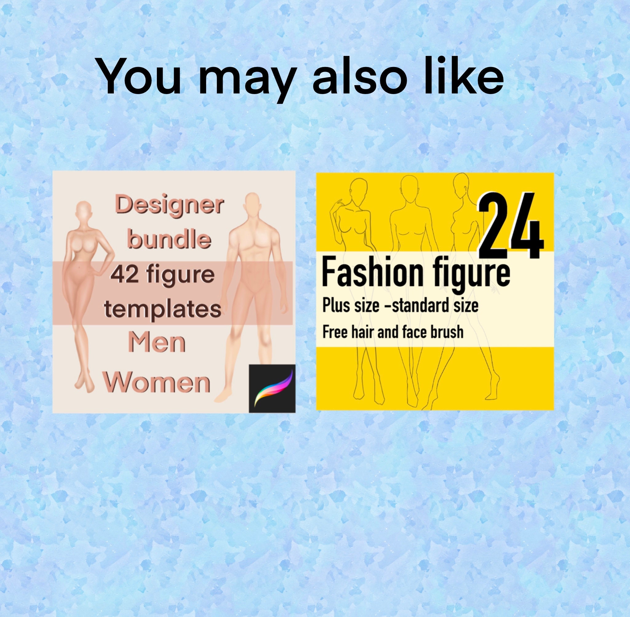 Kids Fashion Figure Templates, Technical Drawing Templates - Etsy