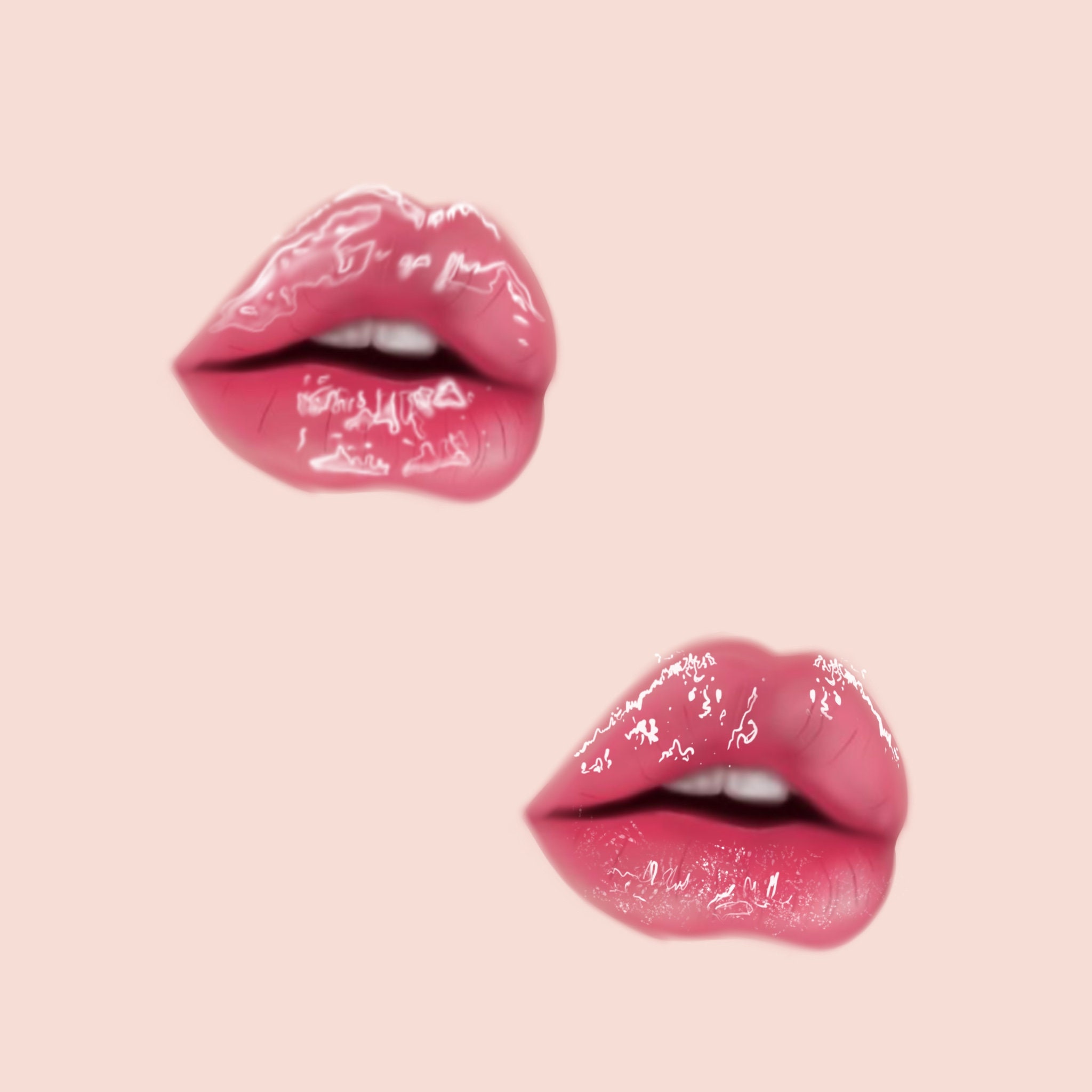 Lip Brushes for Procreate,stamp Brushes for Procreate,glossy Lips - Etsy