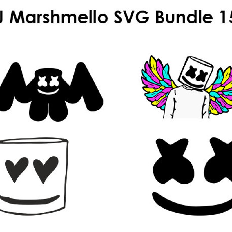 Dj Marshmello Svg - Etsy