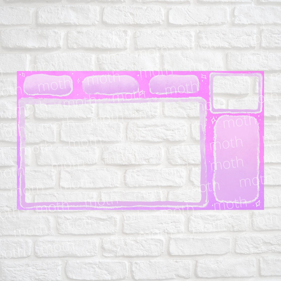 Pink Pastel Stream Overlay for Youtube and Twitch - Etsy