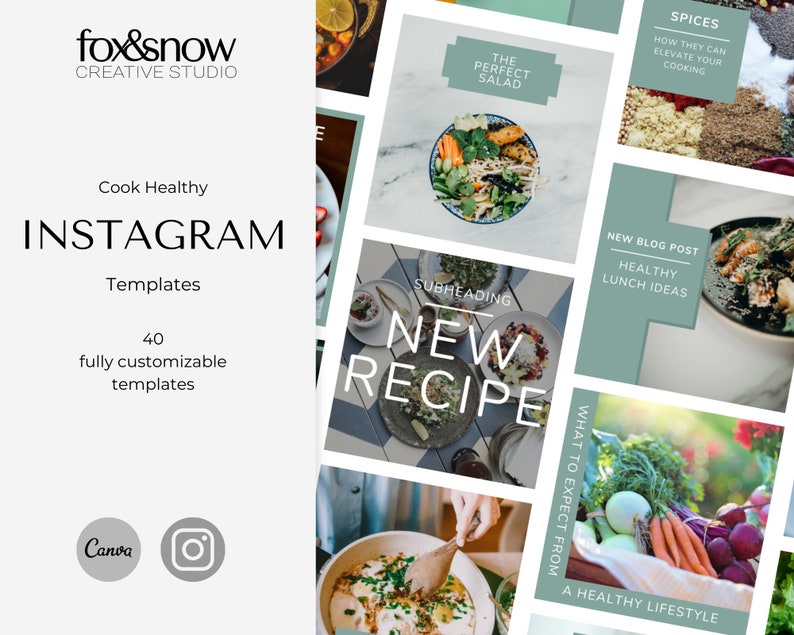 Instagram Post Templates Minimal Canva Templates IG - Etsy