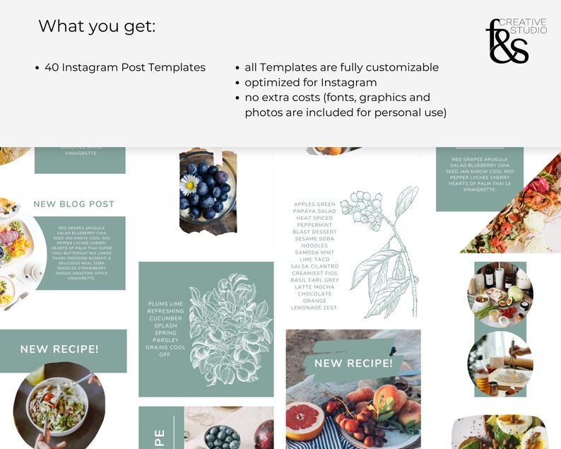 Instagram Post Templates Minimal Canva Templates IG - Etsy
