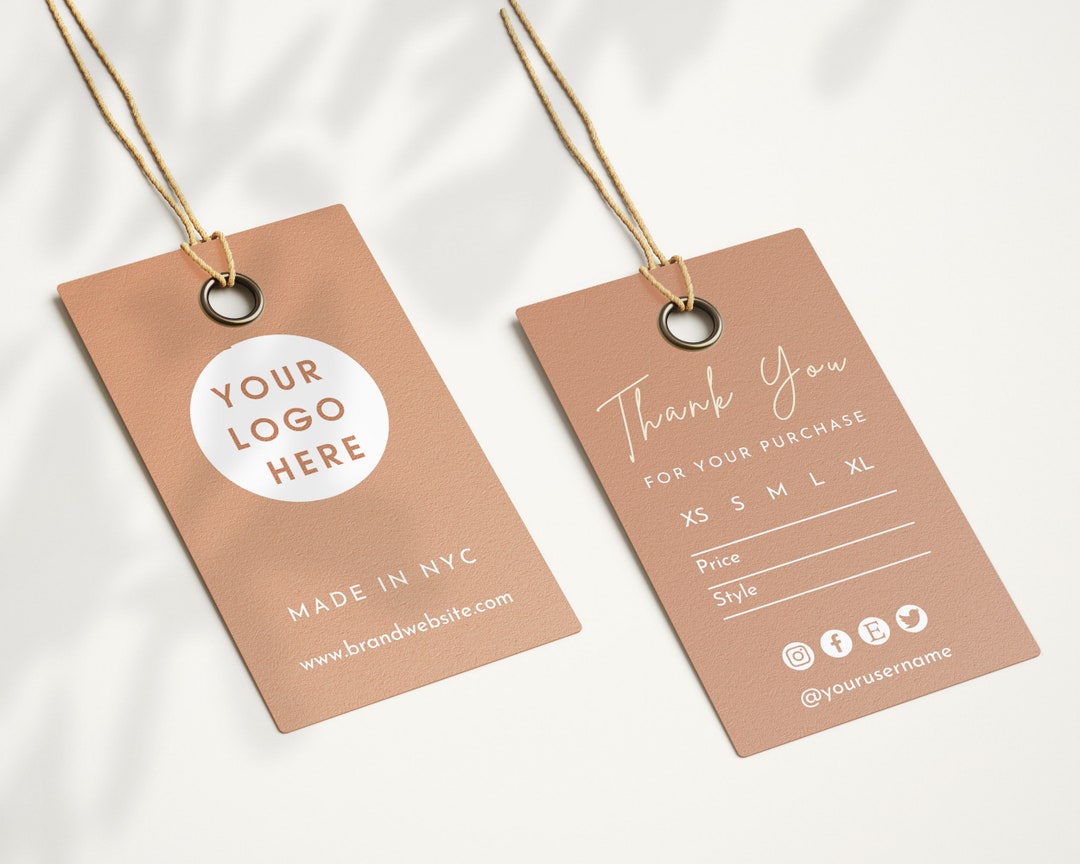 Price Tag Template for Clothing Boutique Hang Tag Label - Etsy