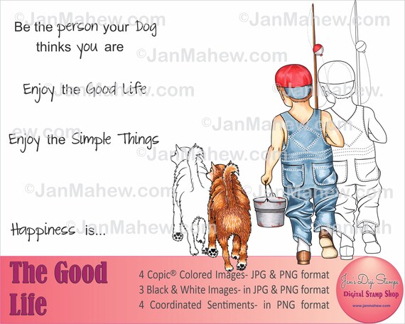 The Good Life Digital Stamp Set Instant Digital Download - Etsy